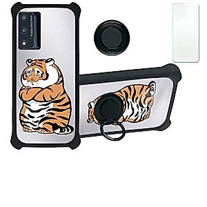 jioeuinly Maxwest Nitro 55e Case Compatible with Maxwest Nitro 55e Phone Case Cover [with Tempered Glass Screen Protector][Hard PC + Soft Silicone][Silver Reflect Light] DYH-PH