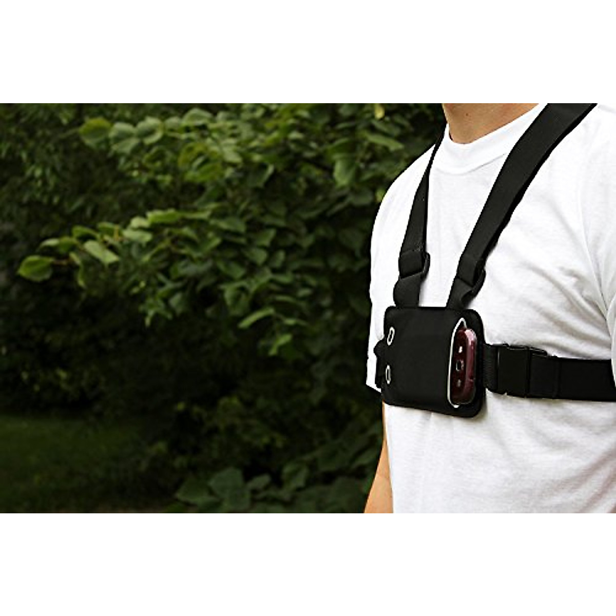 Designus Use Mobile Phone as Action Camera - Splashproof and Secure Body Chest Mobile Phone Holder Mount Harness Strap
