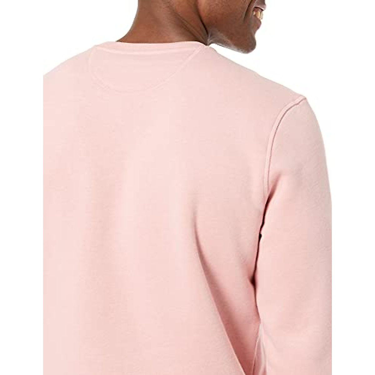 Amazon Essentials Men's Fleece Crewneck Sweatshirt (Available in Big & Tall), Pink, Medium