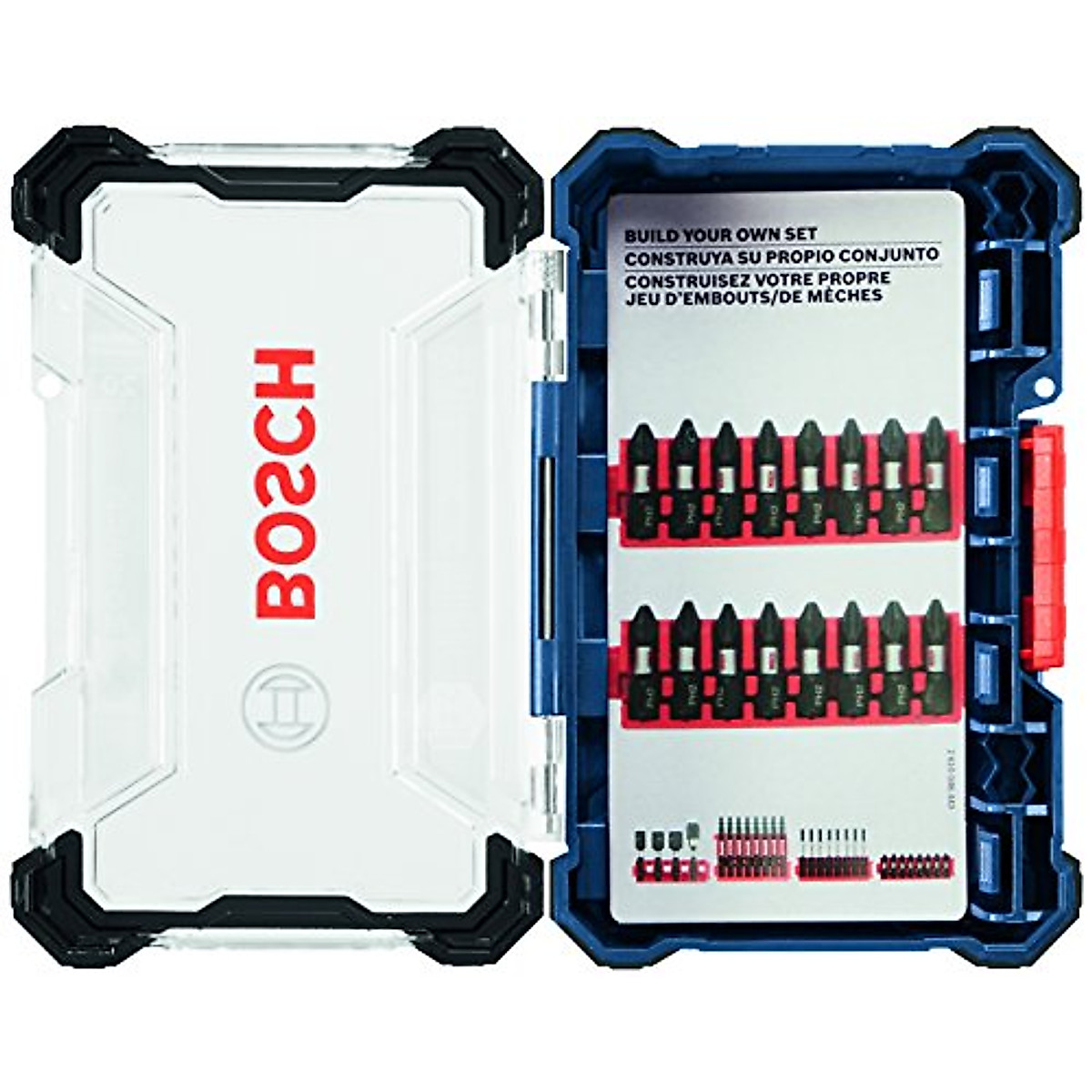 BOSCH CCSBOXX 3 In. Clear Storage Box with Latch for Custom Case System for Storing Bits, Screws, Bolts and More