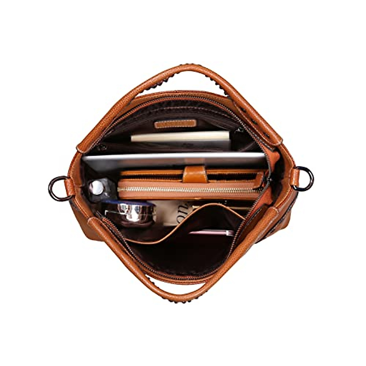 HESHE Genuine Leather Purses for Women Vintage Handbag Designer Satchel Ladies Shoulder Bag Crossbody Purse