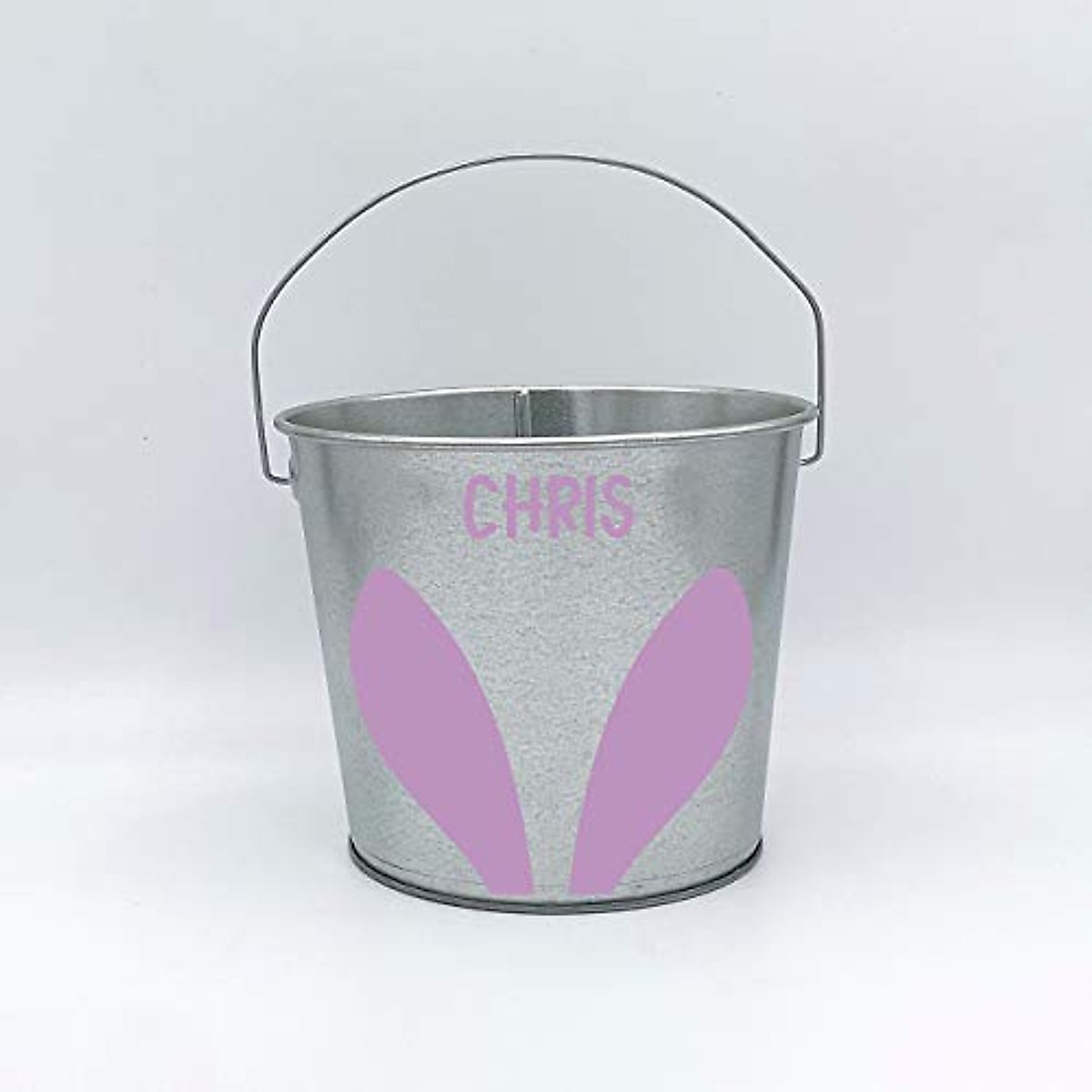 Personalized Big Ear Bunny Easter Pail