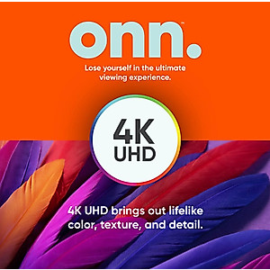 ONN 50-Inch Class 4k HDR10+ Smart TV + Free Wall Mount with Wi-Fi Connectivity and Mobile App | Flat Screen TV | Compatible with Home Kit | Alexa and Google Assistant (Renewed)