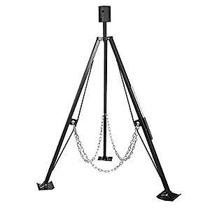 A-KARCK King Pin Adjustable Tripod 5th Wheel Stabilizer, Fifth Stabilizer Tripod Jack with 5000 lbs Load, Reduce Side-to-Side Movement of RV