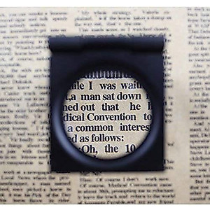 Yosoo 10X 28mm Mini Three-Folding 10X Magnifier Zinc Alloy Magnifier Magnifying Glass with Scale for Textile Optical Jewelry Tool