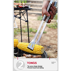 BBQ Grill BBQ Accessories, Stainless Steel Grill Tools Grilling Accessories Grill Set Barbecue Grill Accessories for Outdoor Grill, BBQ Tools Grill Utensils Grilling Tools