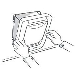 SureFlap - Sure Petcare Microchip Cat Flap, White, Scans Pet's ID on Entry, Check Your Cat's Size,Flap Opening is 4 3/4” (H) by 5 5/8” (W)