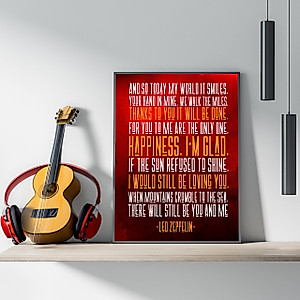 Still Be Loving You - Led Zeppelin Vintage Decor Wall Art, This Wall Decor Music Poster, is A Great Vintage Rock Print For Home Decor, Office Decor, or Man Cave Room Decor Aesthetic, Unframed - 11 x14