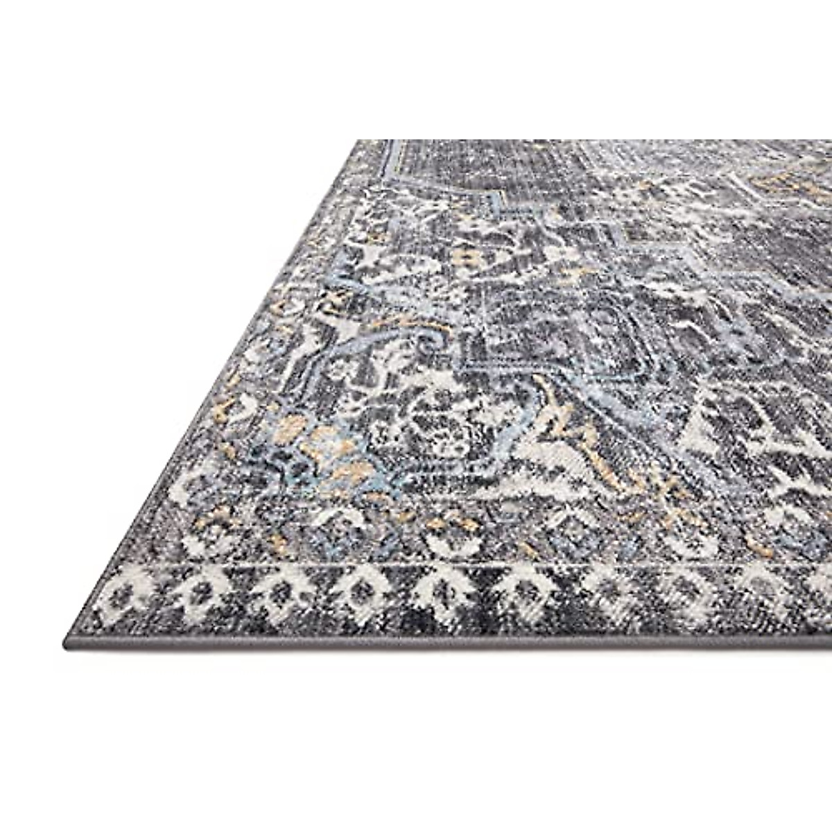 Loloi II Cassandra Collection CSN-02 Charcoal/Gold, Traditional 7'-10" x 10' Area Rug
