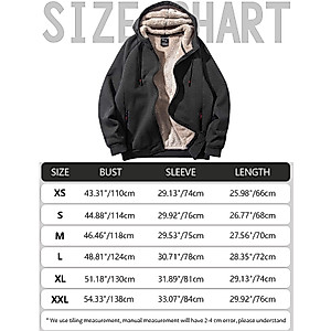 Gihuo Men's Winter Sherpa Lined Hoodie Zip Up Sweatshirt Heavyweight Warm Fleece Jacket with Pockets (Dark Grey, X-Large)