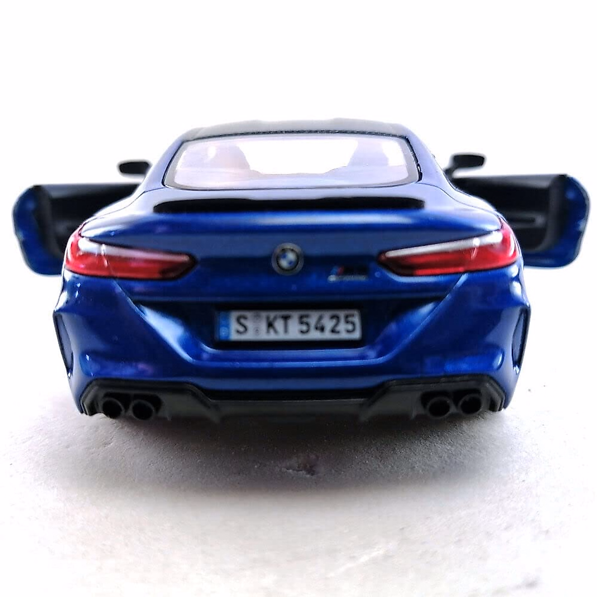 KiNSMART BMW M8 Competition Coupe Blue 5" 1:38 Scale Pullback Action Die Cast Metal Model Toy Race Car