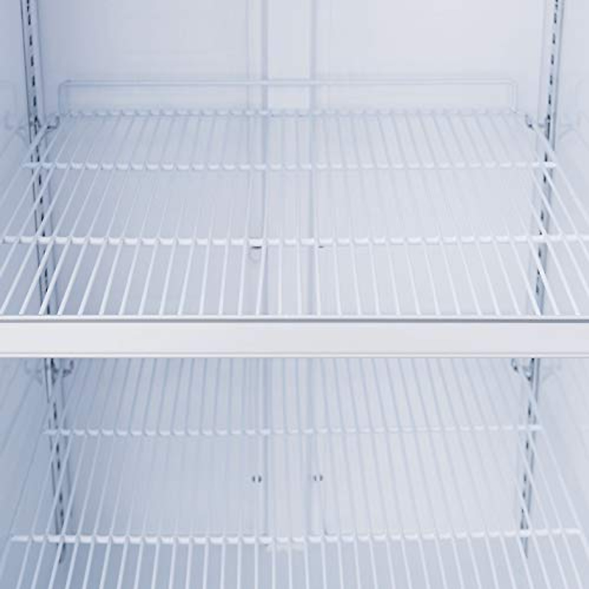 Elite Kitchen Supply Commercial Display Refrigerator, ETL NSF Upright Reach-in Fridge Cooler Merchandiser with Glass Door in Black, 24" W 15.1 cu. ft. Fan Cooling