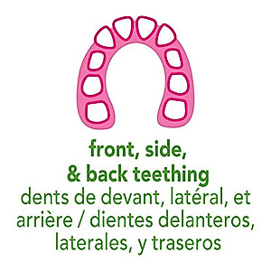 green sprouts Molar Teether made from Silicone | Soothes & massages baby's molar gums & teeth | Soft, flexible silicone eases pain, Easy to hold, gum, & chew, 1 Count (Pack of 1)