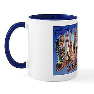 CafePress Savannah Georgia Greetings Mug Ceramic Coffee Mug, Tea Cup 11 oz