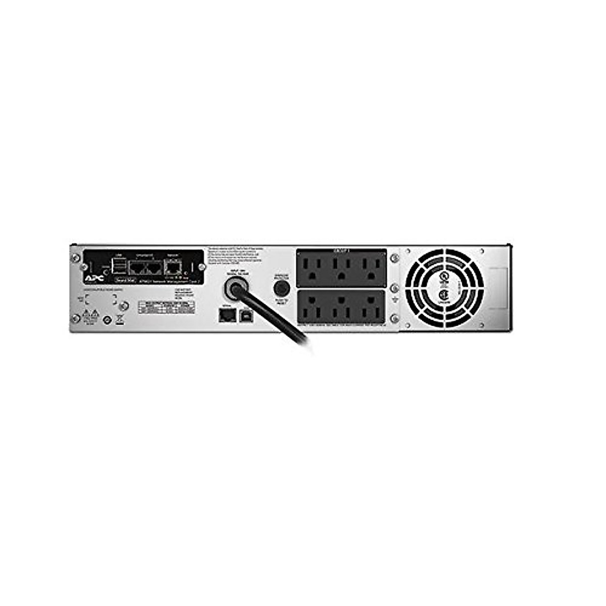 APC 1500VA Smart UPS with SmartConnect, SMT1500RM2UCNC Rack Mount UPS Battery Backup, Sinewave, AVR, Network Management Card, 120V, Line Interactive Uninterruptible Power Supply