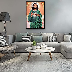 TBIIQKZ Funny Rap Art Print, Cool Music Poster, Celebrity Saint Artwork, Aesthetic Canvas Unframed Poster 12x18inch(30x45cm)