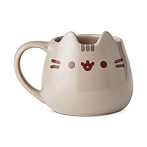 Enesco Name is Mud “Pusheen Sculpted Mug, 1 Count (Pack of 1), Multicolor