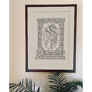 ColorIt Colorful Dragons Adult Coloring Book - 50 Single-Sided Designs, Thick Smooth Paper, Lay Flat Hardback Covers, Spiral Bound, USA Printed, Dragon Pages to Color (Volume I)