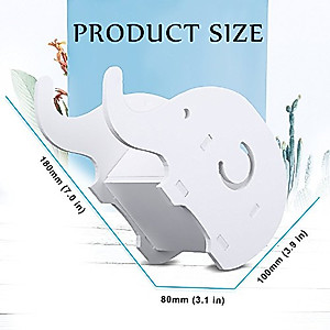 COOLOO Pencil Holder Cell Phone Stand, Cute Elephant Office Accessories Tablet Desk Bracket Compatible, Desk Decoration Multifunctional Stationery Box