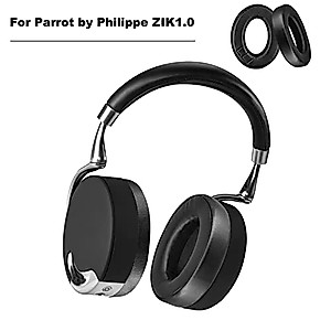 Ear Cushions for Parrot by Philippe ZIK 1.0 Headphone-Replacement Earpad Cover, Ear Cushion Pads (Black)