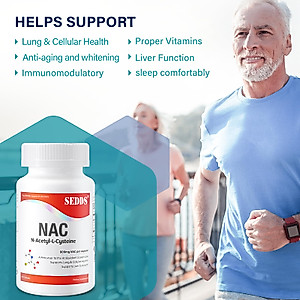 SEDDS Supplements, N-Acetyl Cysteine (NAC) 600mg, 100 Veg Capsules - Non-GMO, Gluten Free