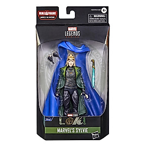 Marvel Legends Series 6-inch Scale Action Figure Toy Marvel’s Sylvie, Premium Design, 1 Figure, 3 Accessories, and 1 Build-a-Figure Part