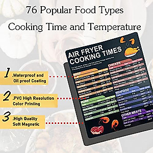 KINLYBO Air Fryer Silicone Pot and Magnetic Cheat Sheet Set for Ninja Foodi Dual, Reusable Silicone Air fryer Liner Baking Tray Basket, Air Fryer Accessories Cook Times