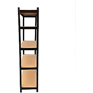 QiMu 5-Tier Garage Shelving Unit, Heavy Duty Garage Shelf Metal Storage Shelves, Adjustable Garage Storage Utility Rack,for Home Office Garage Kitchen Bathroom Organization(180x90x40cm)