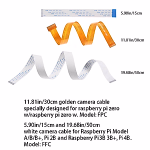 Aokin for Raspberry Pi Camera Module, 5MP 1080p with OV5647 Sensor Video Camera Module for Raspberry Pi Model A/B/B+, Pi 2, Raspberry Pi 3 3B+, Pi 4 and Pi Zero/Zero W with Flex Cable