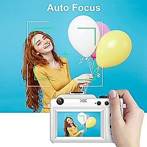 Digital Camera for YouTube 48MP Digital Camera for Photography Dual Cameras Video, 16X Digital Zoom, 32GB TF Card