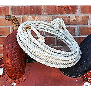 30 FT White Western Adult Lasso Rope Rodeo