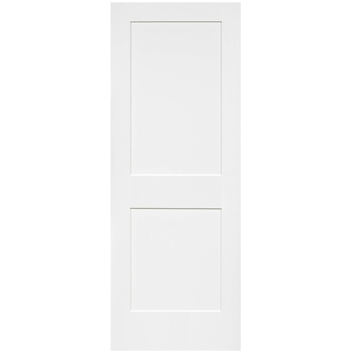 Snavely International 2-Panel Door, White Primed Shaker, Solid Wood Core (30x80)