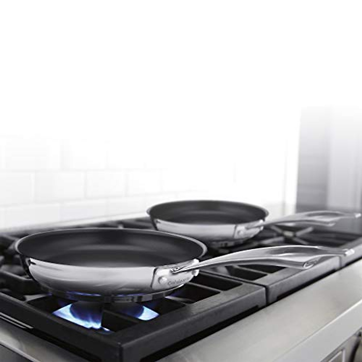 CUISINART 8922-810NS Professional Series 2-Piece Stainless Steel Nonstick Skillet Set, 2-Pack