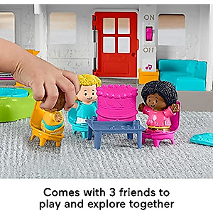 Fisher-Price Little People Toddler Playset Friends Together Play House Interactive Learning Toy with Smart Stages for Ages 1+ Years