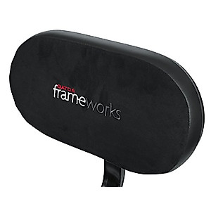 Gator Frameworks Guitar Seat with Padded Cushion, Ergonomic Backrest and Fold Out Guitar Stand; Holds both Acoustic and Electric Guitars (GFW-GTR-SEAT)