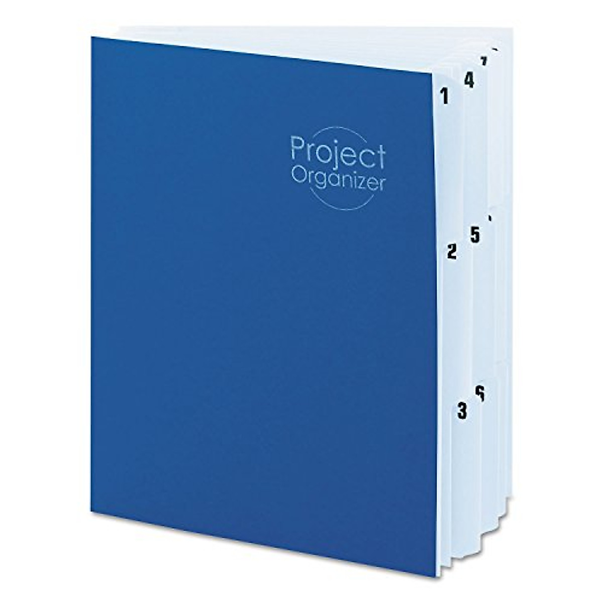 Smead Project Organizer, 10 Pockets, Closed Sides, Preprinted Templates, Reinforced Tabs, Letter Size, Navy/Lake Blue (89200)