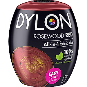 Dylon Washing Fabric Clothes Soft Furnishings Machine Dye Pod, 350 g (Pack of 1), Rosewood Red