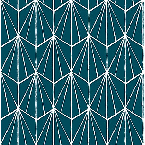 NuWallpaper Indigo Dorset Peel & Stick Wallpaper