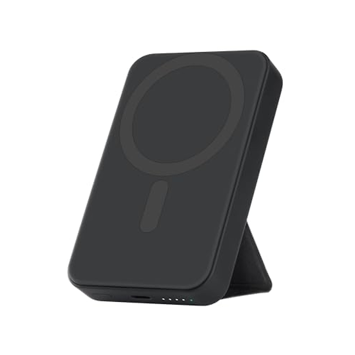 GOWATT Snap Power Bank, 10000mAh 20W MagSafe Compatible Battery Pack with a Foldable Stand, Fast Charging and Portable Magnetic Power Bank, Compatible for iPhone 12/13/14/15 Series, Black