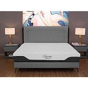 DynastyMattress Queen Mattress CoolBreeze 12 Inch Essential Gel Infused Memory Foam Bed Medium Firm Queen Size 60x80 (USA Made)
