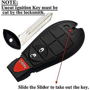 Key Fob Compatible for 2008-2012 Dodge Challenger,2008-2010 Dodge Charger Keyless Entry Remote Car Key Fob Replacement for M3N5WY783X IYZ-C01C