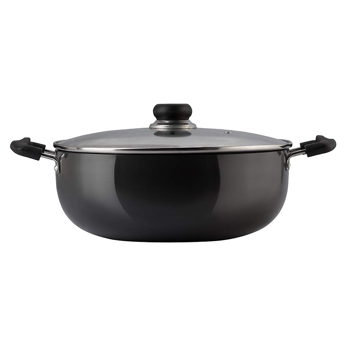 Vinod Hard Anodized Kadai with Stainless Steel Lid, 1.6-Liter