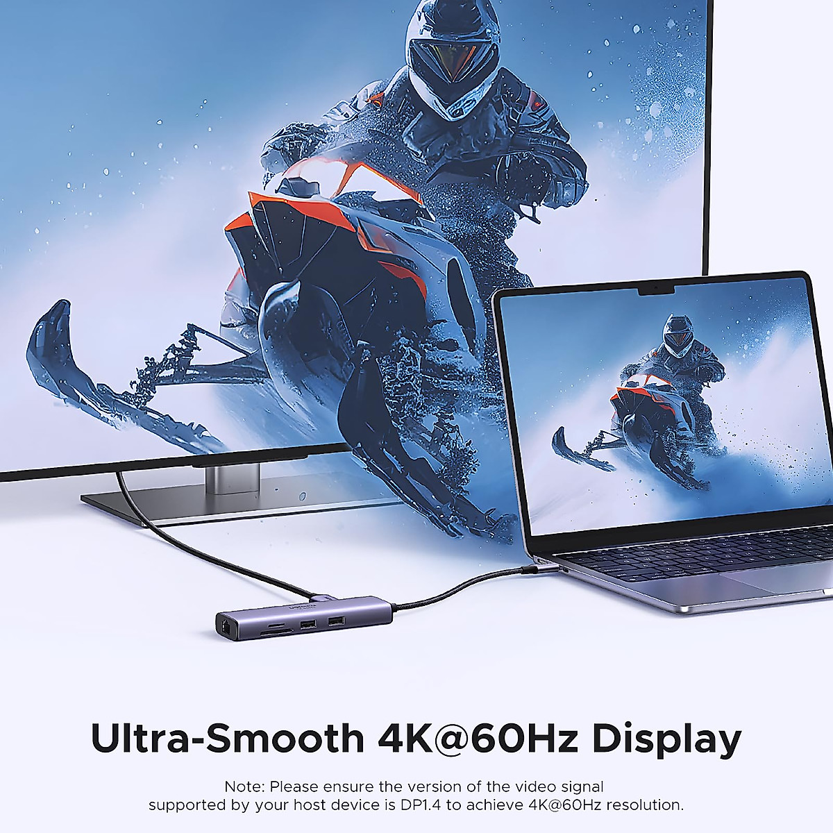 UGREEN Revodok 7 in 1 USB C Hub Gigabit Ethernet Adapter 4K@60Hz HDMI, 100W PD Charging, USB A Data Ports, SD/TF Card Reader Compatible with Mac M1, M2, M3, iPad, iPhone 15 Pro/Pro Max, Steam Deck