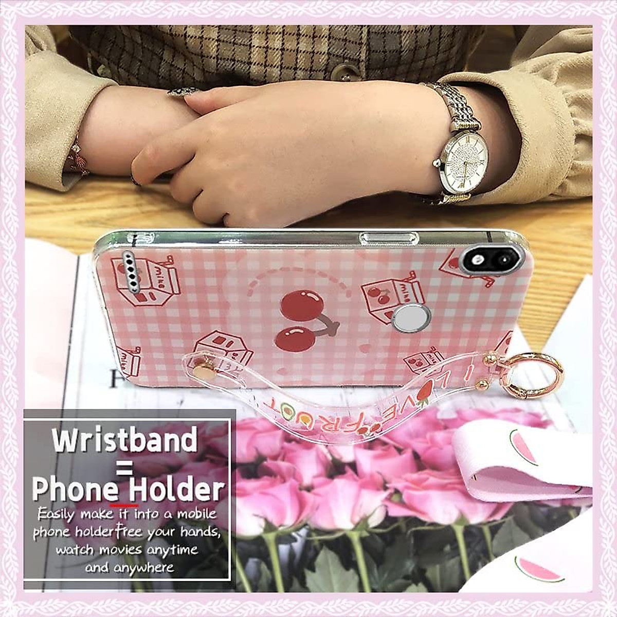 Beautiful Silicone Lulumi Phone Case for Infinix Smart 2 X5515, for Men Luxury TPU Shockproof Fashion Design Original Back Cover Glitter Durable Anime Soft Anti-dust Dirt-Resistant for Girls, 5