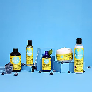 Curls Blueberry Bliss Hair Growth Oil - 4 oz, Repair and Restore Damaged Hair, Moisturizes and Softens, for Wavy, Curly, and Coily Hair Types