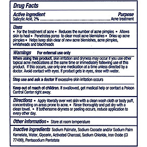 Asepxia with Activated Charcoal Purifying Effect Acne Treatment Bar Soap with Salicylic Acid, 4 Ounce