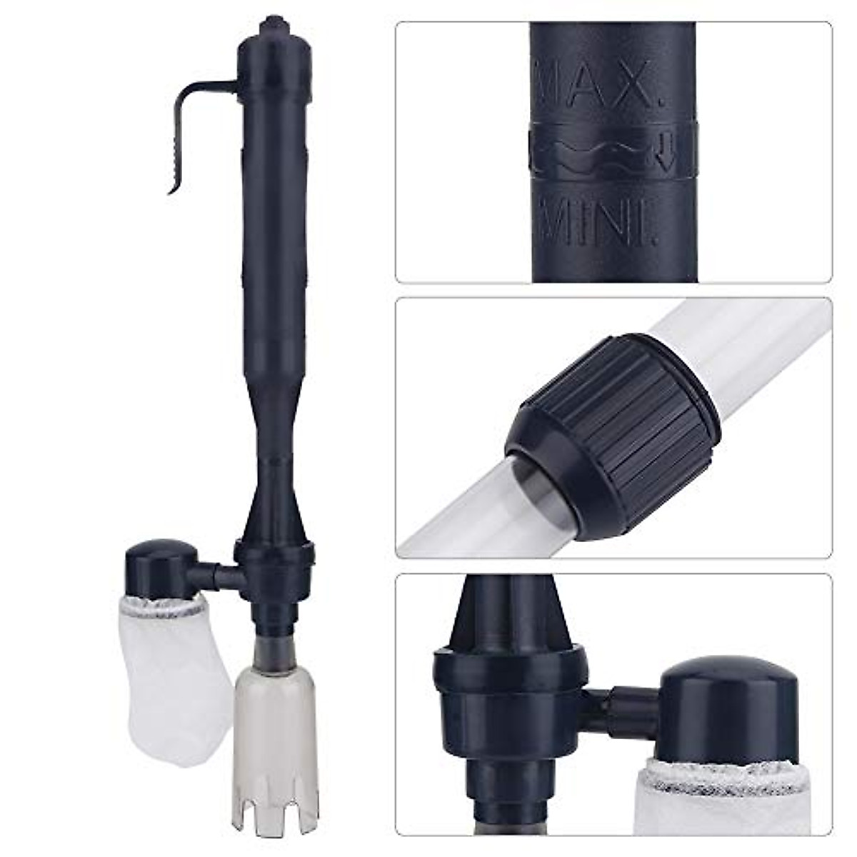 Keenso Electric Aquarium Gravel Cleaner, Automatic Fish Tank Cleaning Tools Gravel Vacuum for Aquarium, Suitable for Change Water Wash Sand Water Filter and Water Circulation