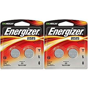 Energizer 2025BP-2 Lithium Button Cell Batteries 2x2 (4 Count)