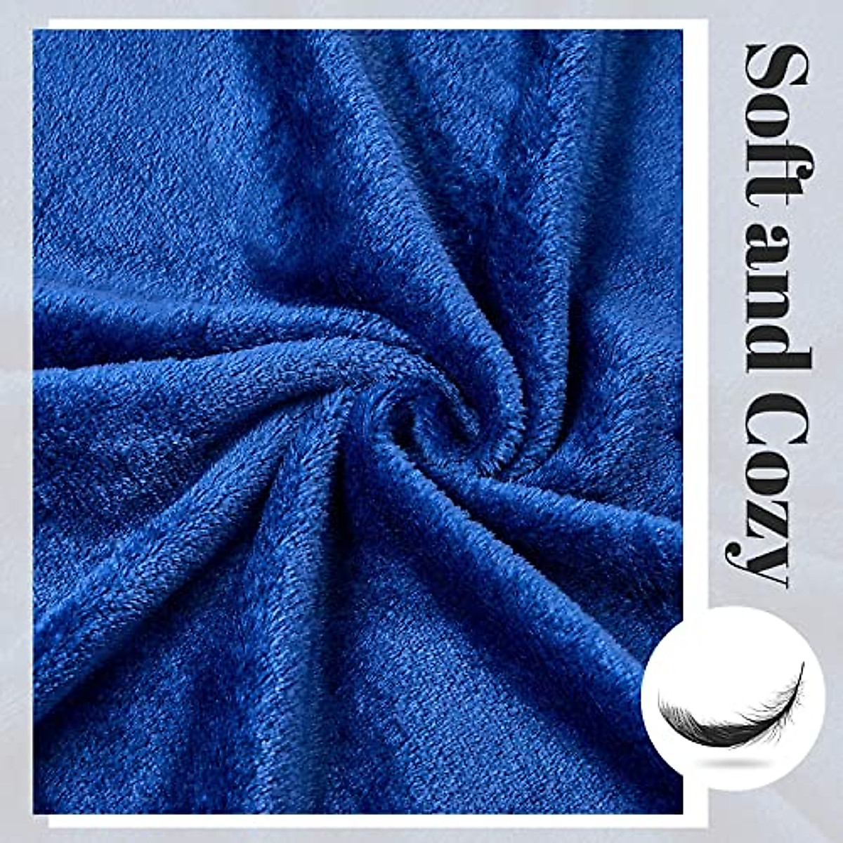 Juexica 20 Pcs Fleece Blanket Bulk Plush Throw Blankets Lightweight Warm Cozy Pet Friendly Solid Color for Home, Office, Wedding, Gifts, Outdoor, Camping, 40 x 60 Inches, Grey, Dark Blue, Red, Orange