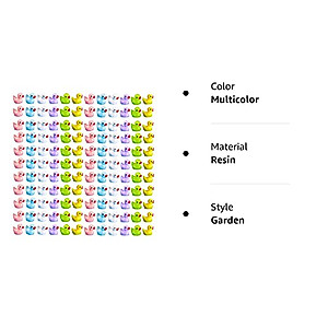 Neec 110 Pcs Mini Resin Duck，Miniature Figures Fairy Garden Ducks Tiny Ducks for Home Prank Game Dollhouse Ornament Handmade School Project Accessories